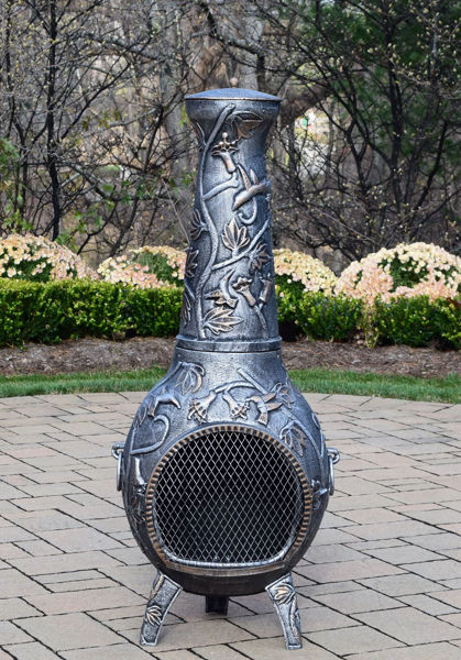 Antique Cast Iron Chiminea